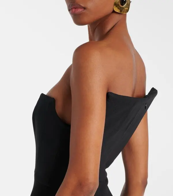 Solace London Malla Crepe Corset Maxi Dress