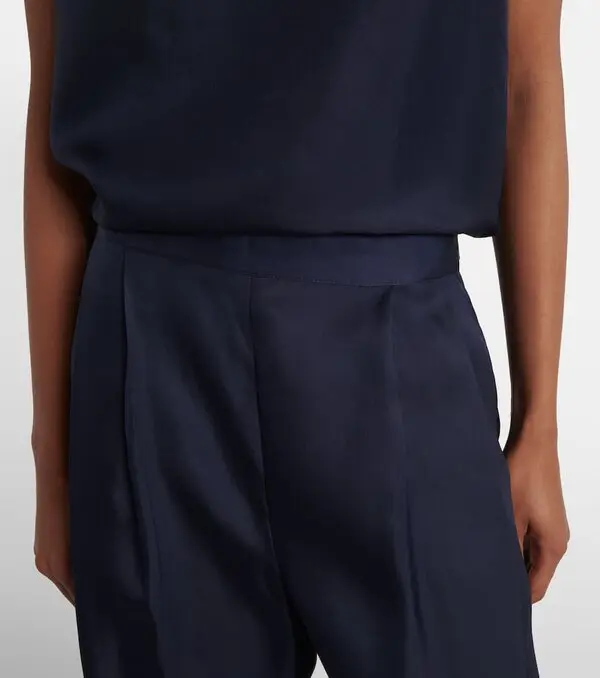 Asceno Isola Silk Wide-leg Pants