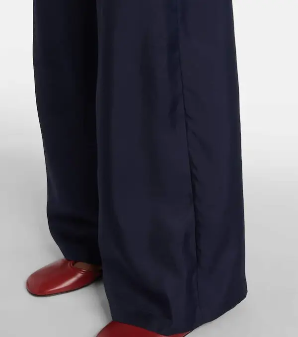 Asceno Isola Silk Wide-leg Pants