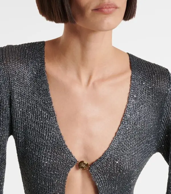 BANANHOT Rey Sequined Minidress - Grey