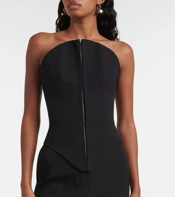 Alexander McQueen Wool Corset Top