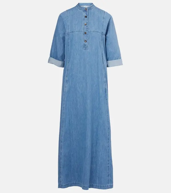 Dries Van Noten Denim Maxi Dress