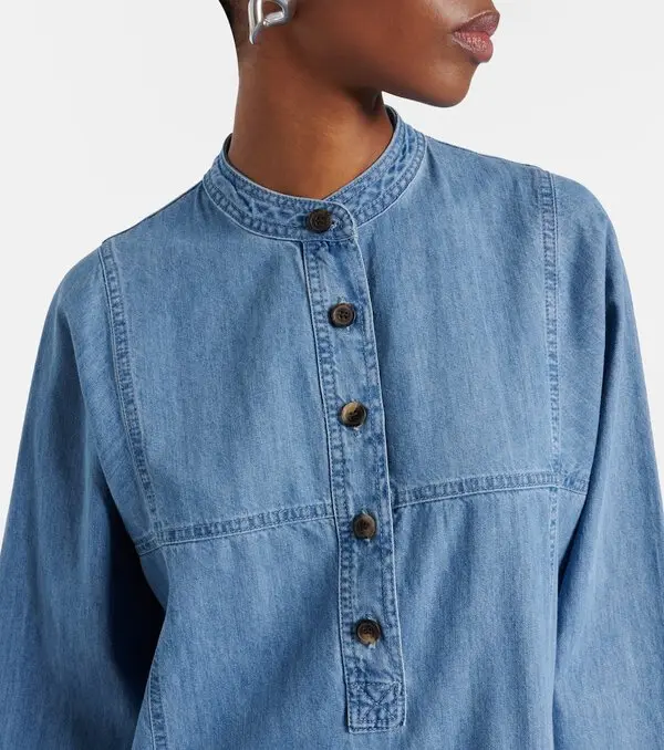 Dries Van Noten Denim Maxi Dress