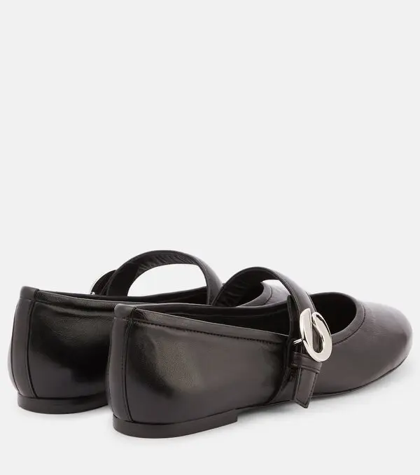 Coperni Leather Ballet Flats - Black