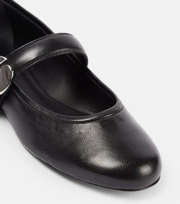 Coperni Leather Ballet Flats - Black