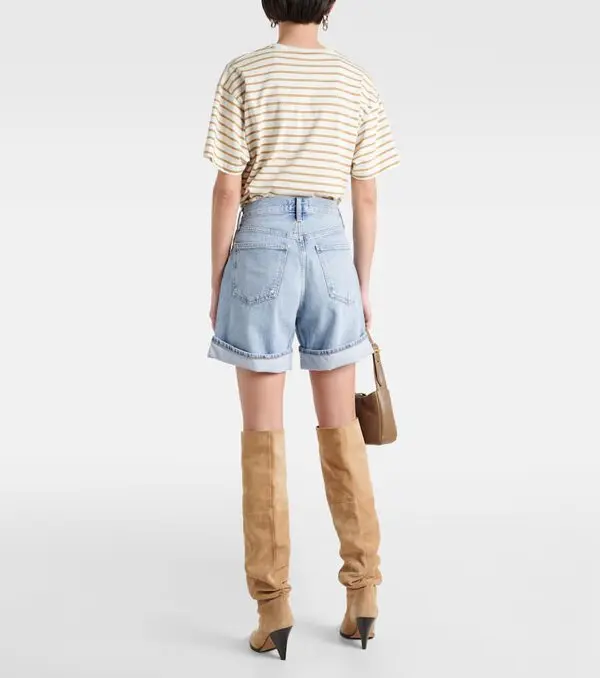 AGOLDE Dame High-rise Denim Shorts