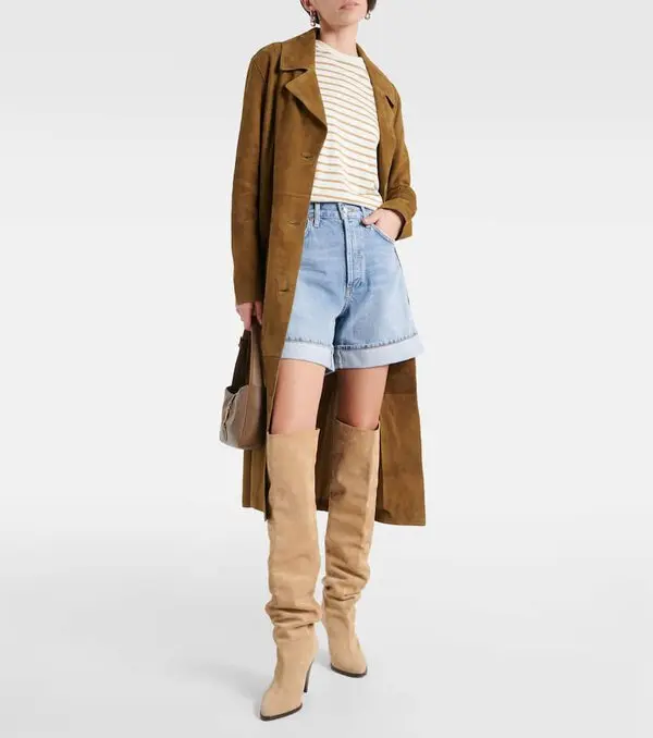 AGOLDE Dame High-rise Denim Shorts