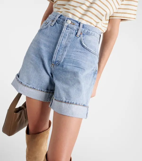 AGOLDE Dame High-rise Denim Shorts