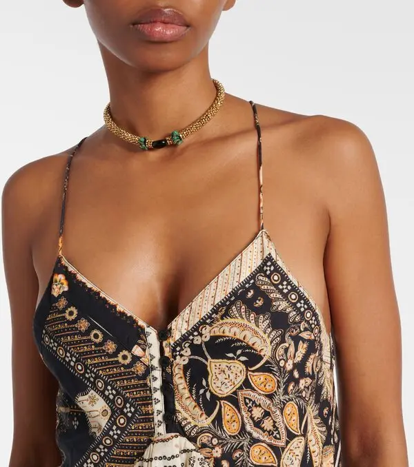 MARANT ETOILE Sabbage Printed Cotton Midi Dress