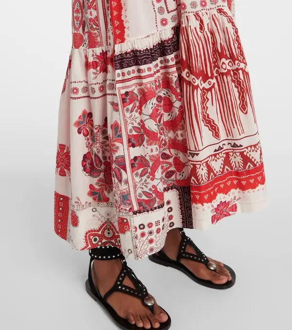 MARANT ETOILE Sabbage Printed Midi Dress