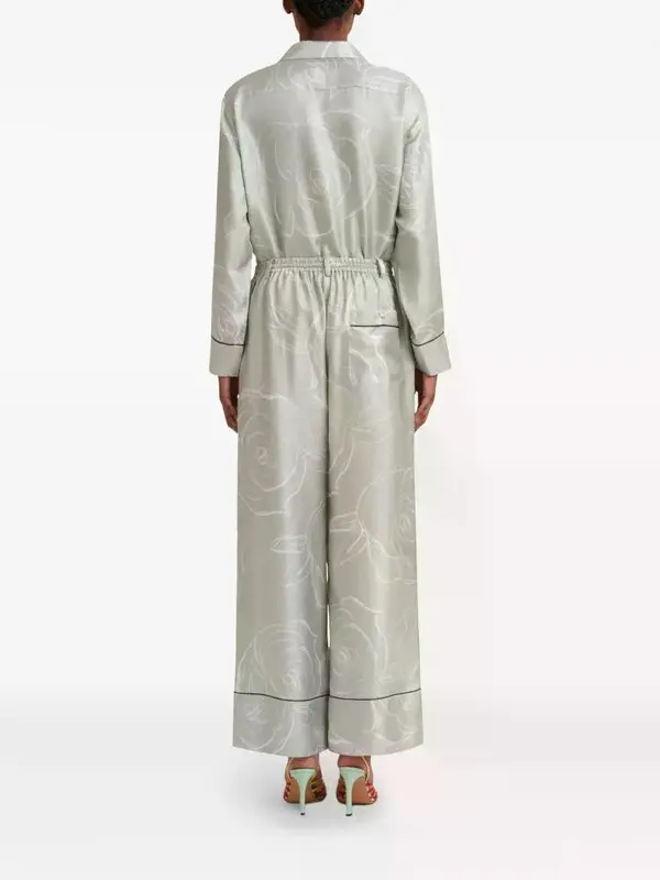 Marni Rose-print Palazzo Pants