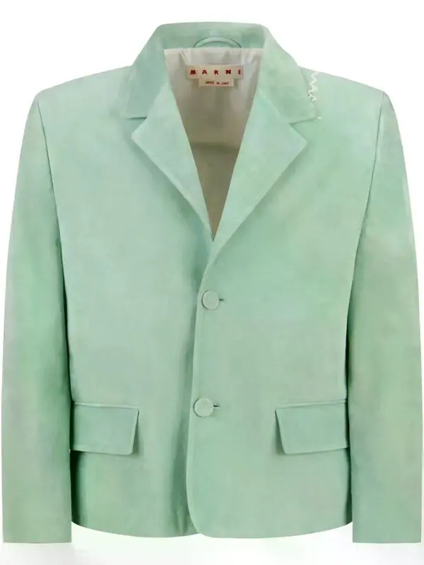 Marni Suede Blazer - Green