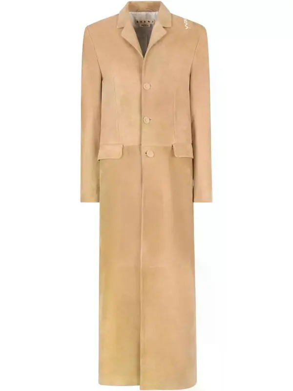Marni Suede Double-breasted Coat