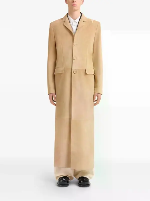Marni Suede Double-breasted Coat
