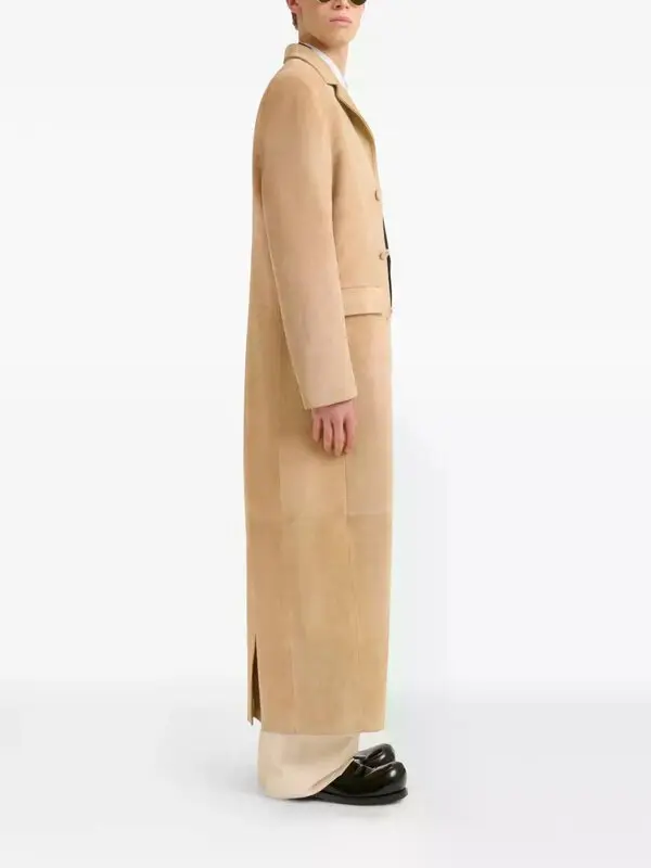 Marni Suede Double-breasted Coat