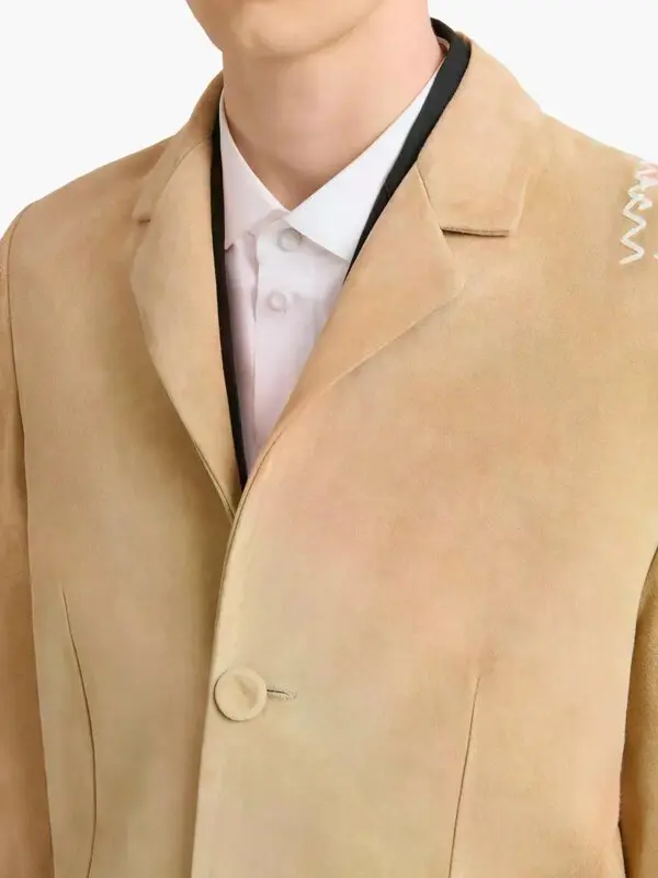 Marni Suede Double-breasted Coat