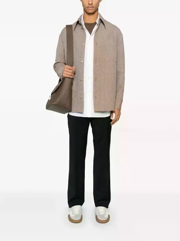Fendi Jacquard-stitching Shirt Jacket