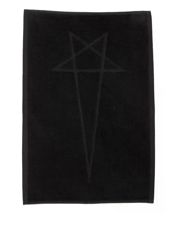 Rick Owens Pentagram Towel - Black