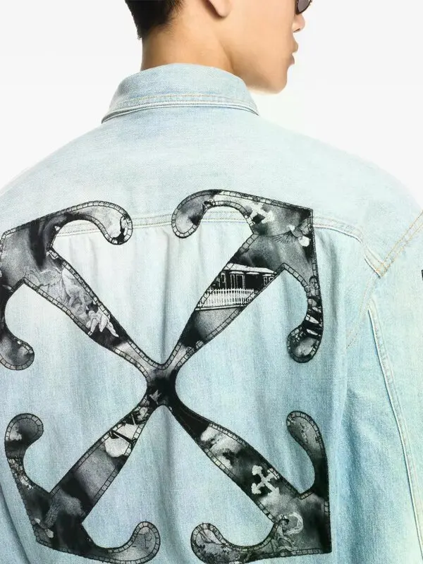 Off-White Fresco Denim Shirt - Blue