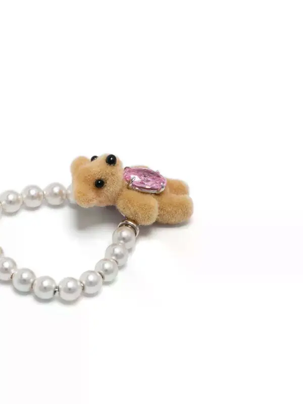 YVMIN Bear-detail Ring - White