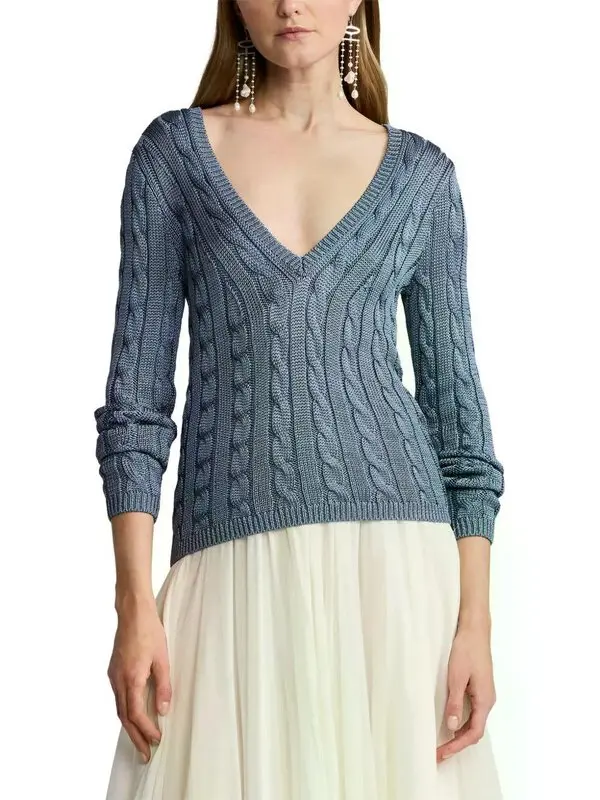 Ralph Lauren Cable-knit Jumper - Blue