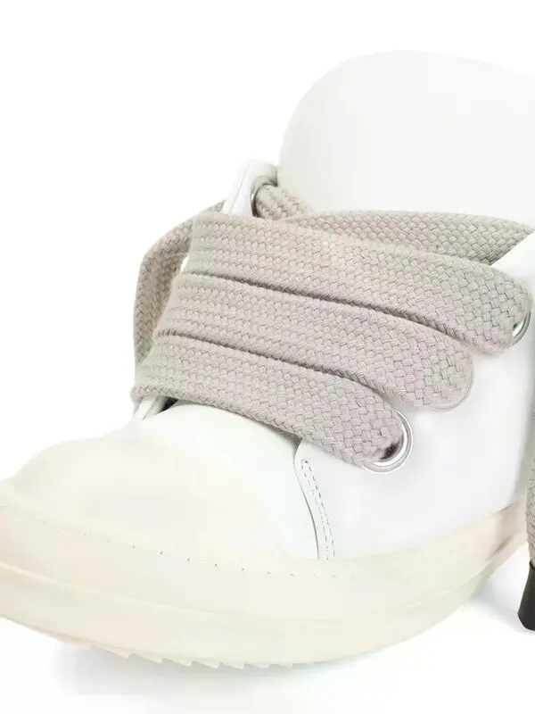 Rick Owens Leather Sneakers - Neutrals