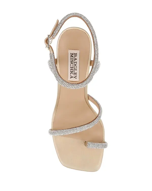 Badgley Mischka Dalilah Sandals - Gold Leather