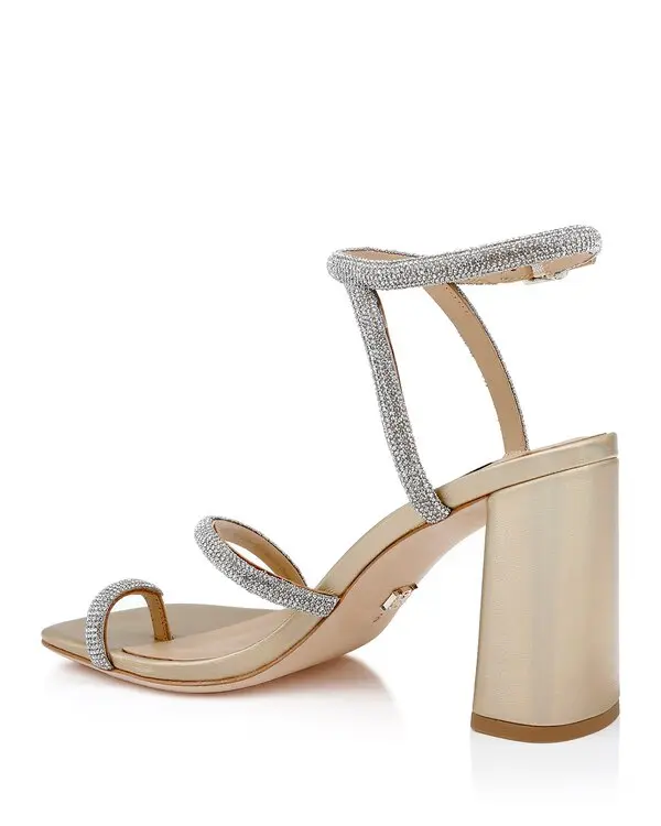 Badgley Mischka Dalilah Sandals - Gold Leather