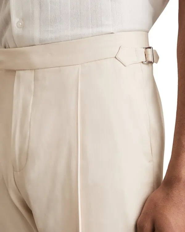 REISS Side Adjuster Tapered Trousers