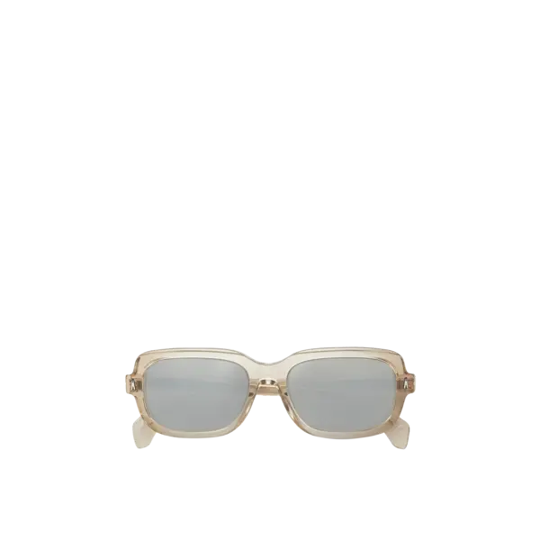 Moncler Suntrap Rectangular Sunglasses - White