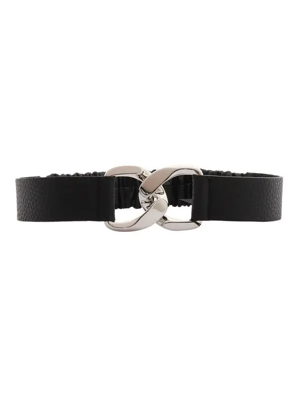 ORTIGNI Leather Belt - Black