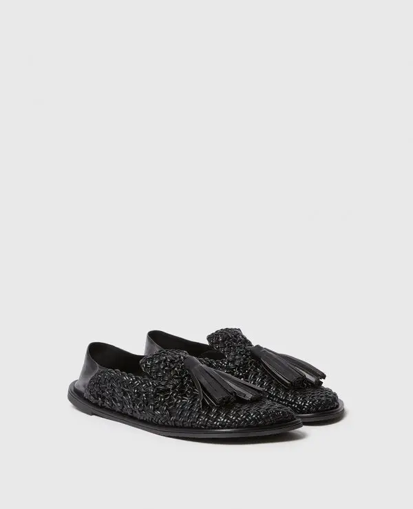 Stella McCartney Ryder Woven Tassel Loafers