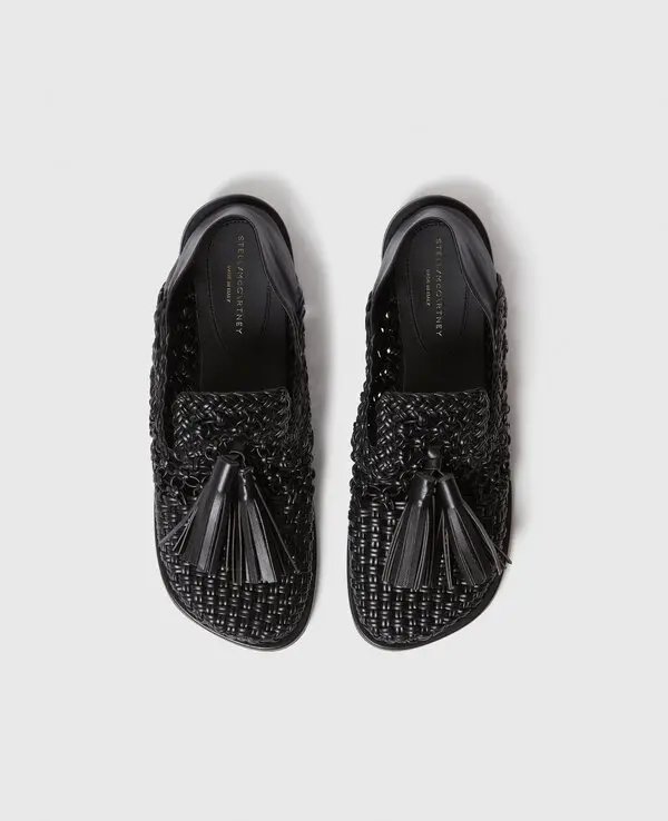 Stella McCartney Ryder Woven Tassel Loafers