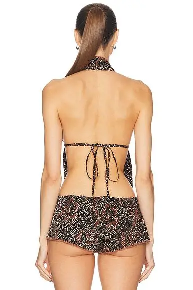 Akoia Swim Batik Crochet Top