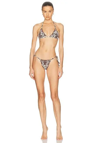 Akoia Swim Batik Smock Crochet Bikini Set - Putih