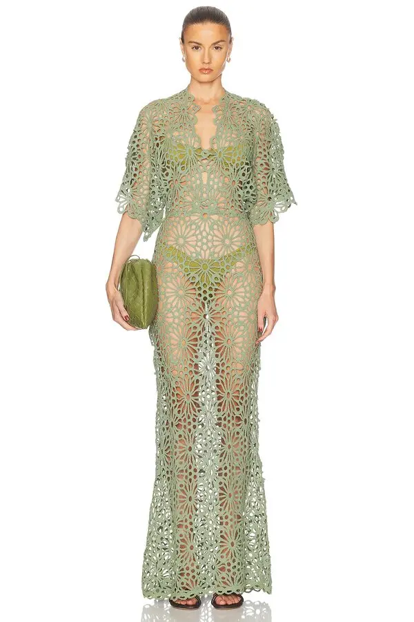 Norma Kamali Obie Gown - Vintage Green