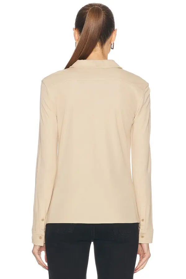 NILI LOTAN Lark Shirt - Khaki