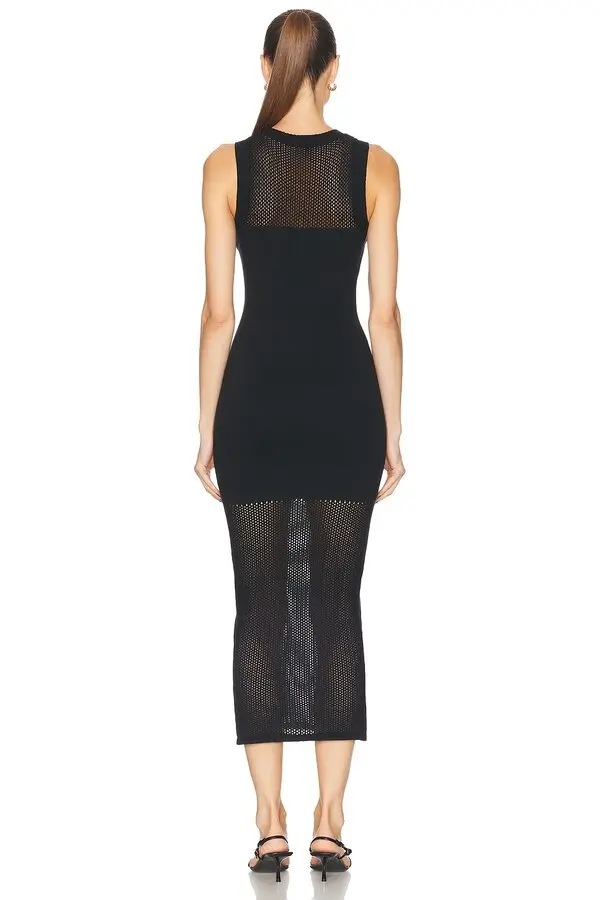 black silk lace dress KYLA LACE MAXI DRESS IN BLACK – AKIRA main image 1