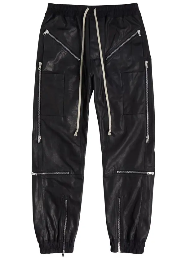 Rick Owens Headon Leather Sweatpants