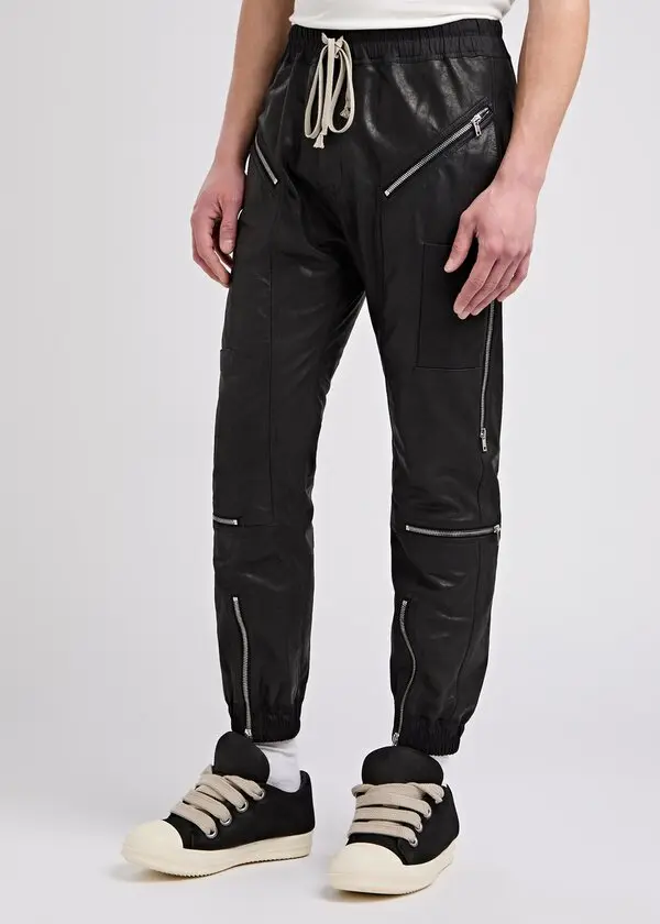 Rick Owens Headon Leather Sweatpants