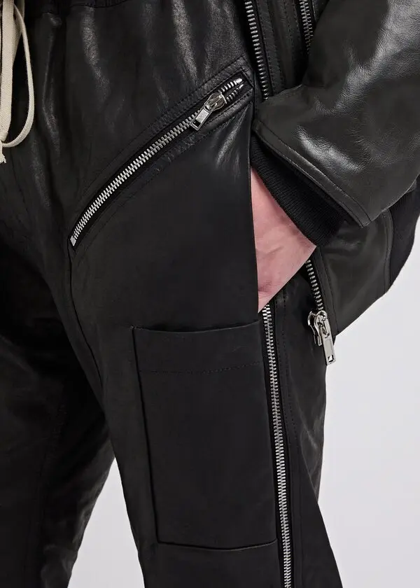 Rick Owens Headon Leather Sweatpants