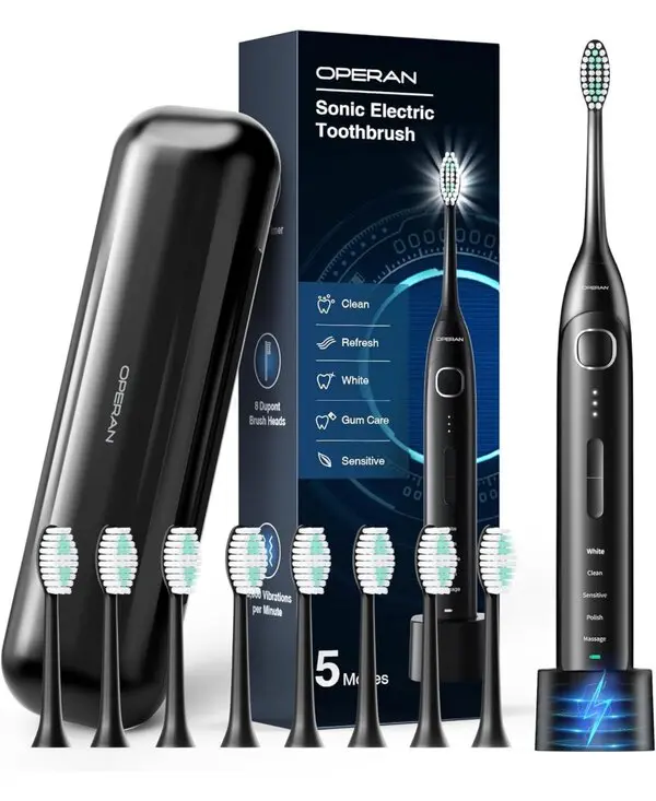 HEATDAZ Operan Electric Toothbrush With Travel Case - No Color