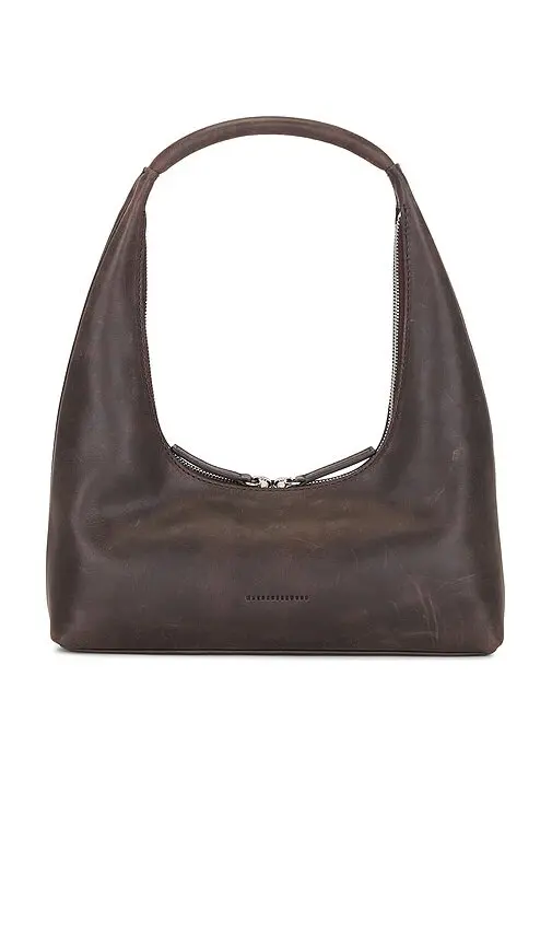 MARGESHERWOOD Hobo Shoulder Bag - Sepia Pull-up