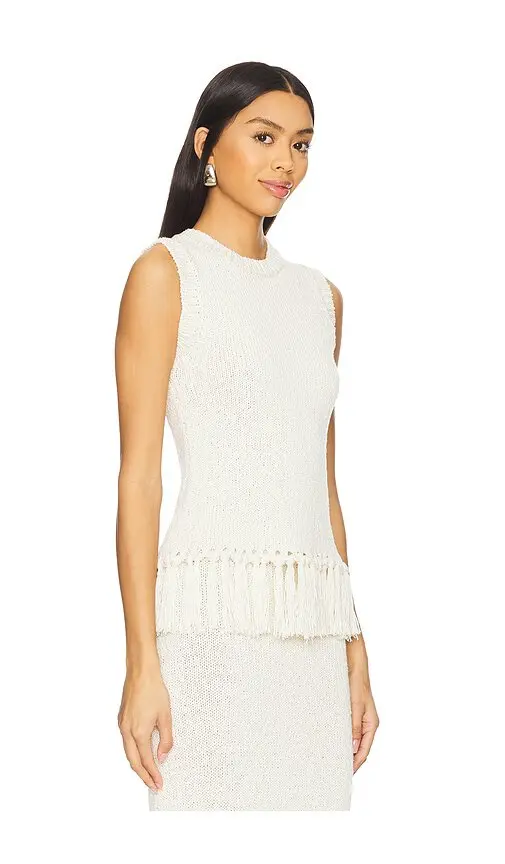 4TH & RECKLESS Lauryn Knit Fringe Top