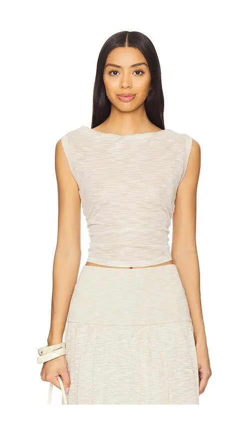 4TH & RECKLESS Nikki Semi Sheer Knit Top
