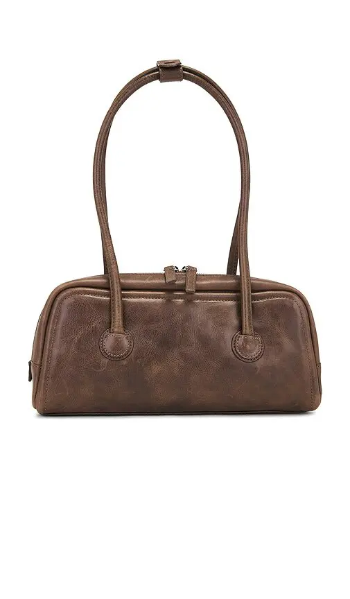 MARGESHERWOOD Soft Boston Bag - Washed Brown Pull Up