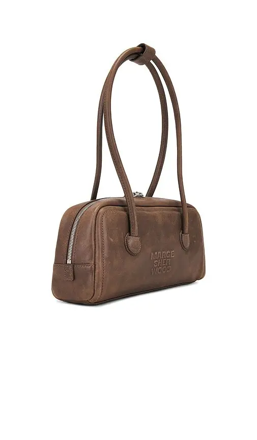 MARGESHERWOOD Soft Boston Bag - Washed Brown Pull Up
