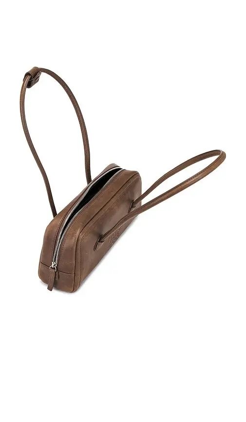 MARGESHERWOOD Soft Boston Bag - Washed Brown Pull Up