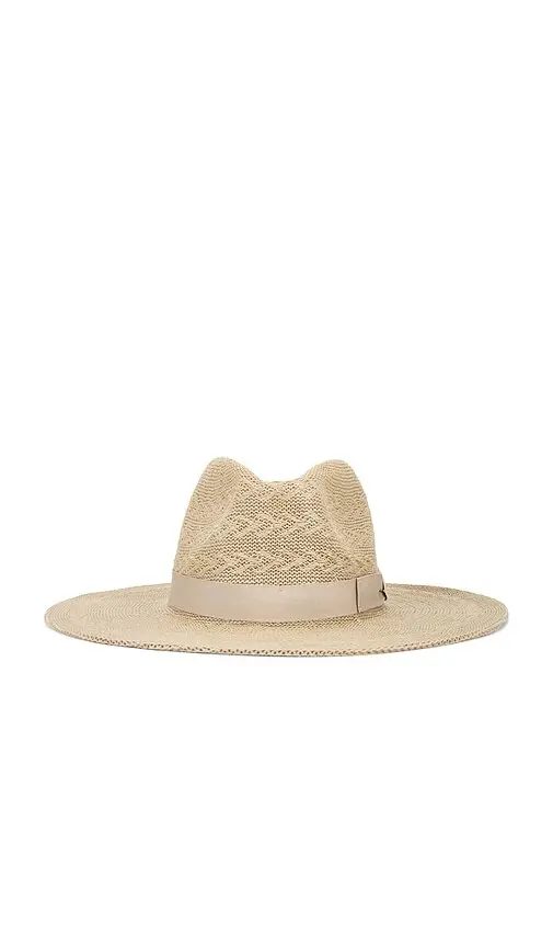 Brixton Lyons Knit Pattern Packable Hat - Light Tan