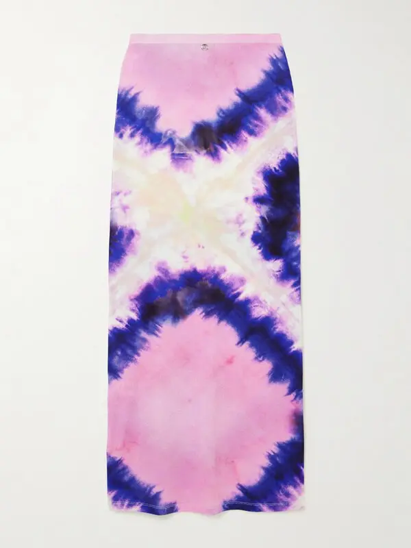Rabanne Tie-dyed Maxi Skirt - Pink